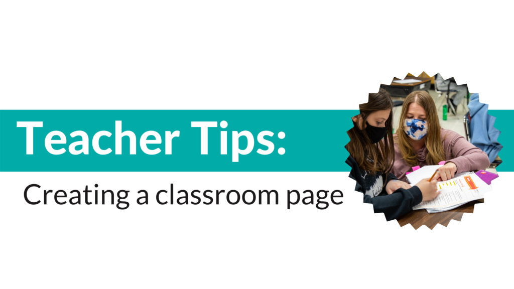 How to Create a Classroom Page | AdoptAClassroom.org