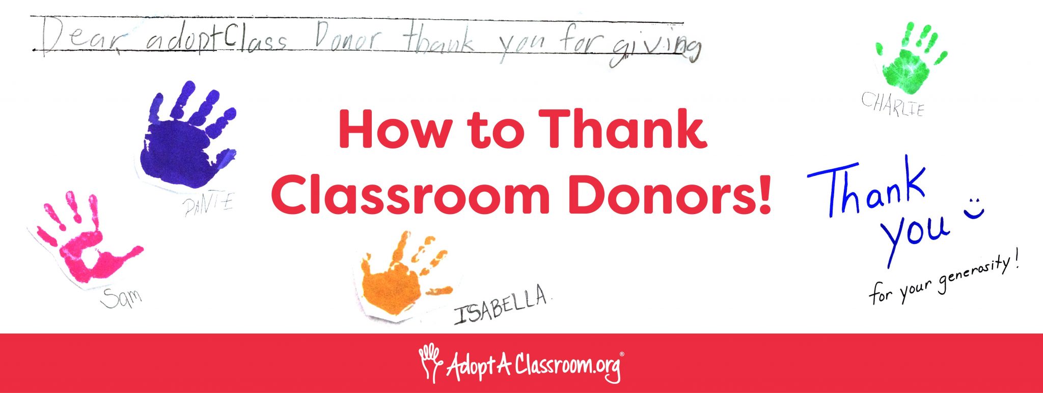 How to Thank Your Classroom Donors | AdoptAClassroom.org